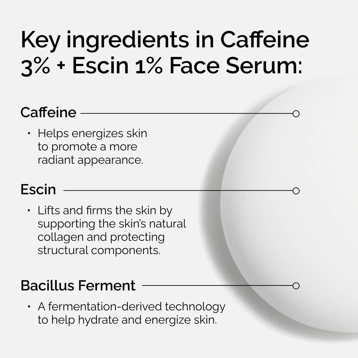 Caffeine 3% + Escin 1% Face Serum: Firm & Define | The Ordinary